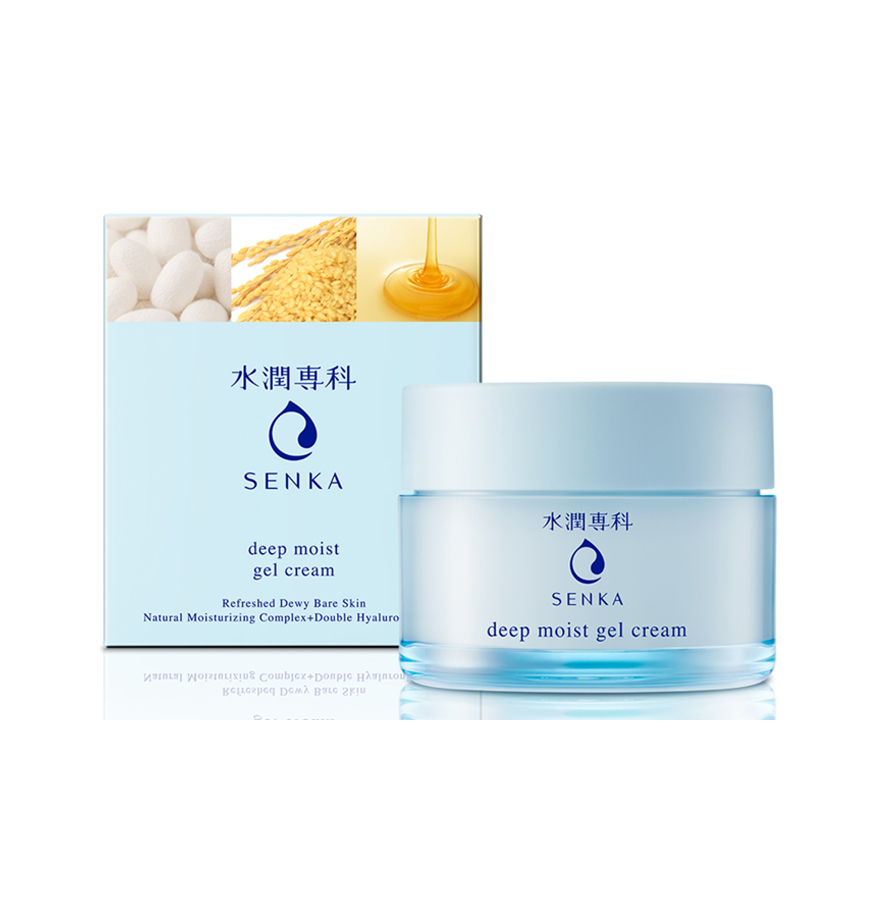 Mặt Nạ Ngủ Cấp Ẩm Senka Deep Moist Gel Cream 50gr